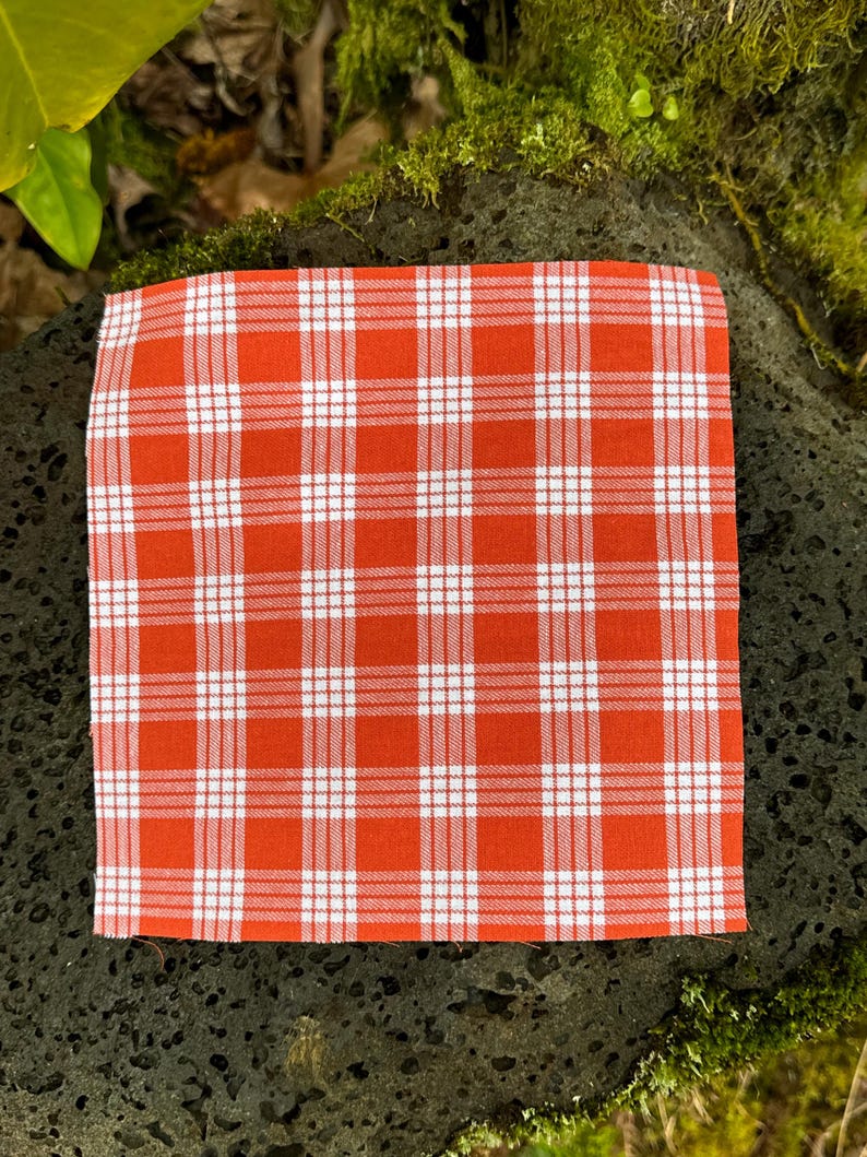 Hawaiian Sunset Palaka | 8x8 Inch 100% Cotton Fabric Swatch - Etsy