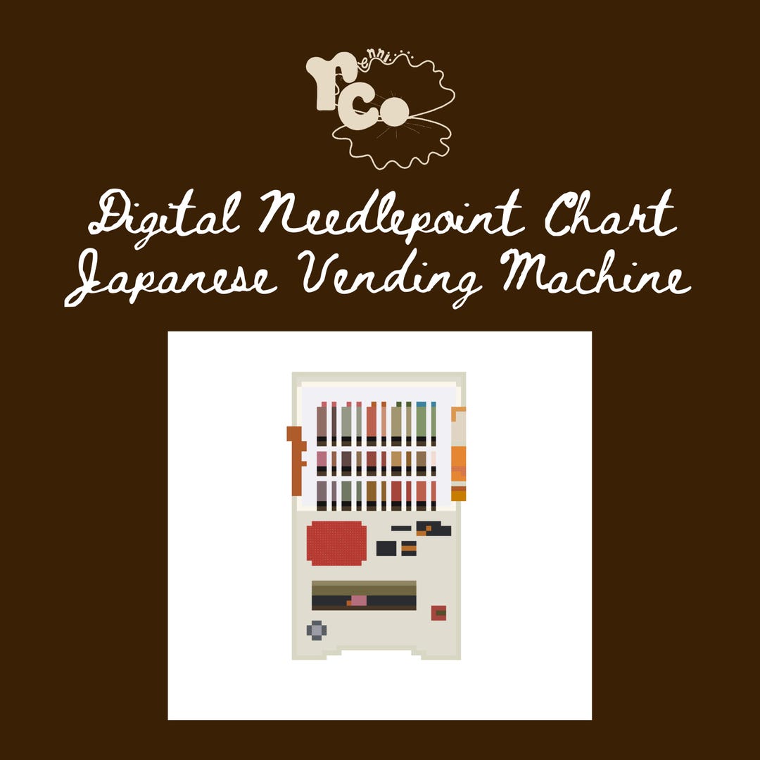 Japanese Vending Machine | Digital Needlepoint and Cross Stitch PDF ...
