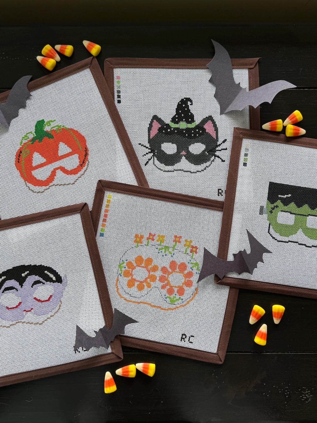 Halloween Costume Party Collection | 18 Mesh, Hand-painted Needlepoint ...