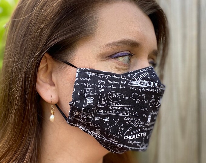 Math and Science Mask Set 3D Mask All Day Face Mask Gift for Teacher ...