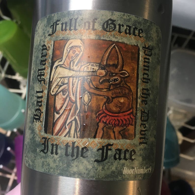 St. Nick Punch Heretics Sticker Tumbler Decal Laptop Decal | Etsy