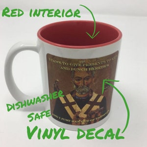 Saint Nicholas Mug Punch Heretics Mug Saint Nicholas Arius Mug Icon Mug ...