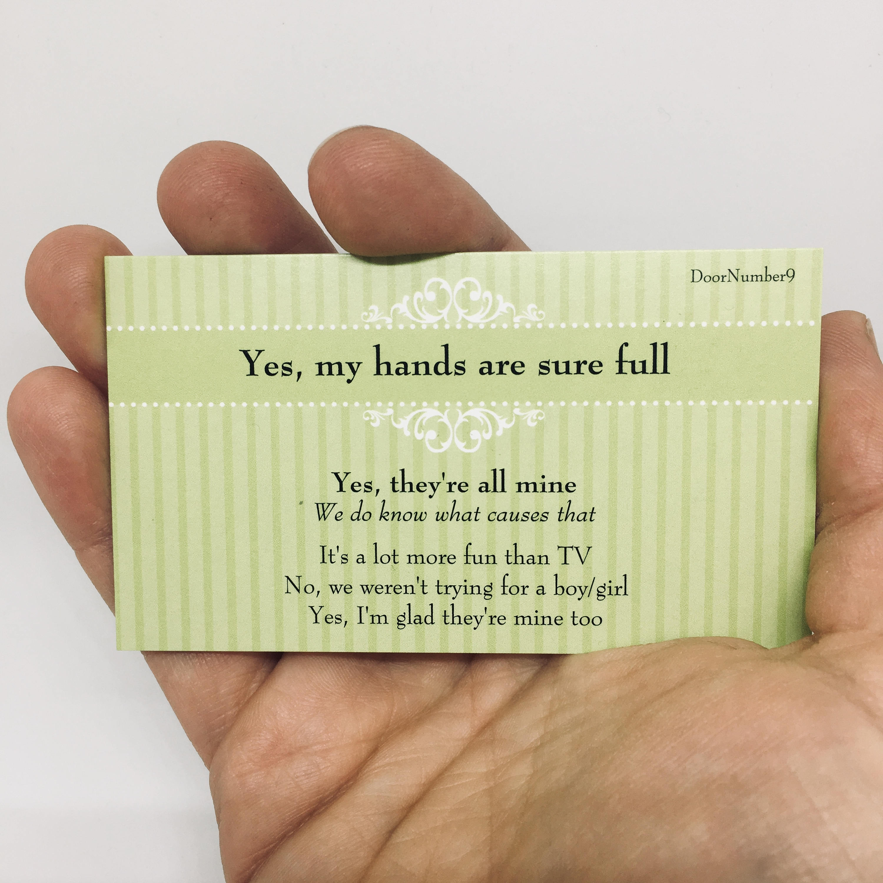 Your Hands Sure Are Full response cards big catholic family | Etsy