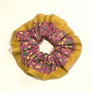 Donut Scrunchie, Cotton Hair Accessory, Gift for Women, Bridesmaid Gift ...