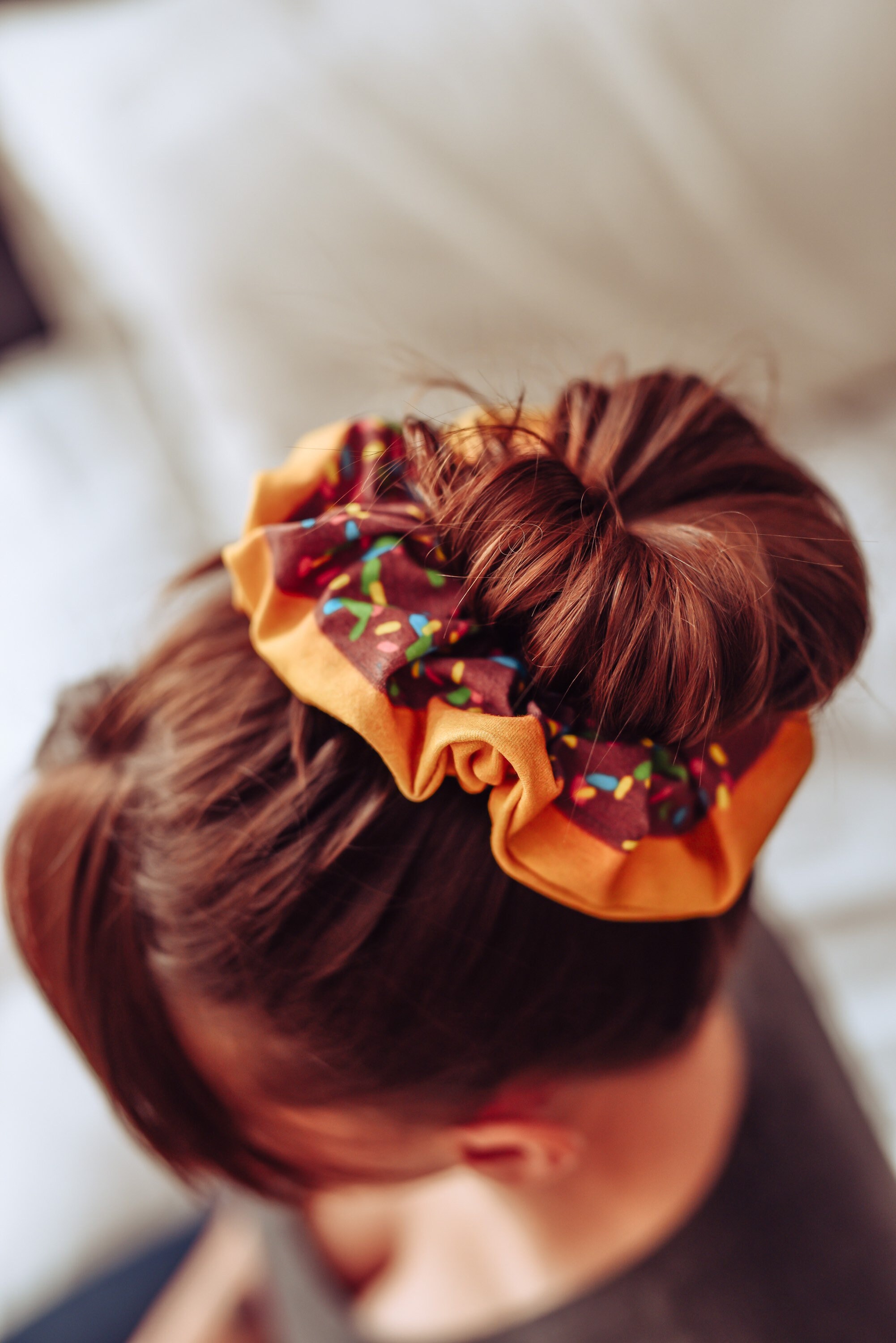 Donut Scrunchie Cotton Hair Accessory Gift for Women | Etsy