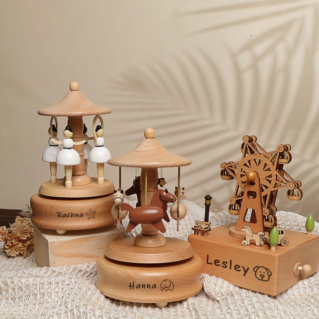 Personalized Wooden Music Box, Children's Souvenir Gift,birthday Gift ...