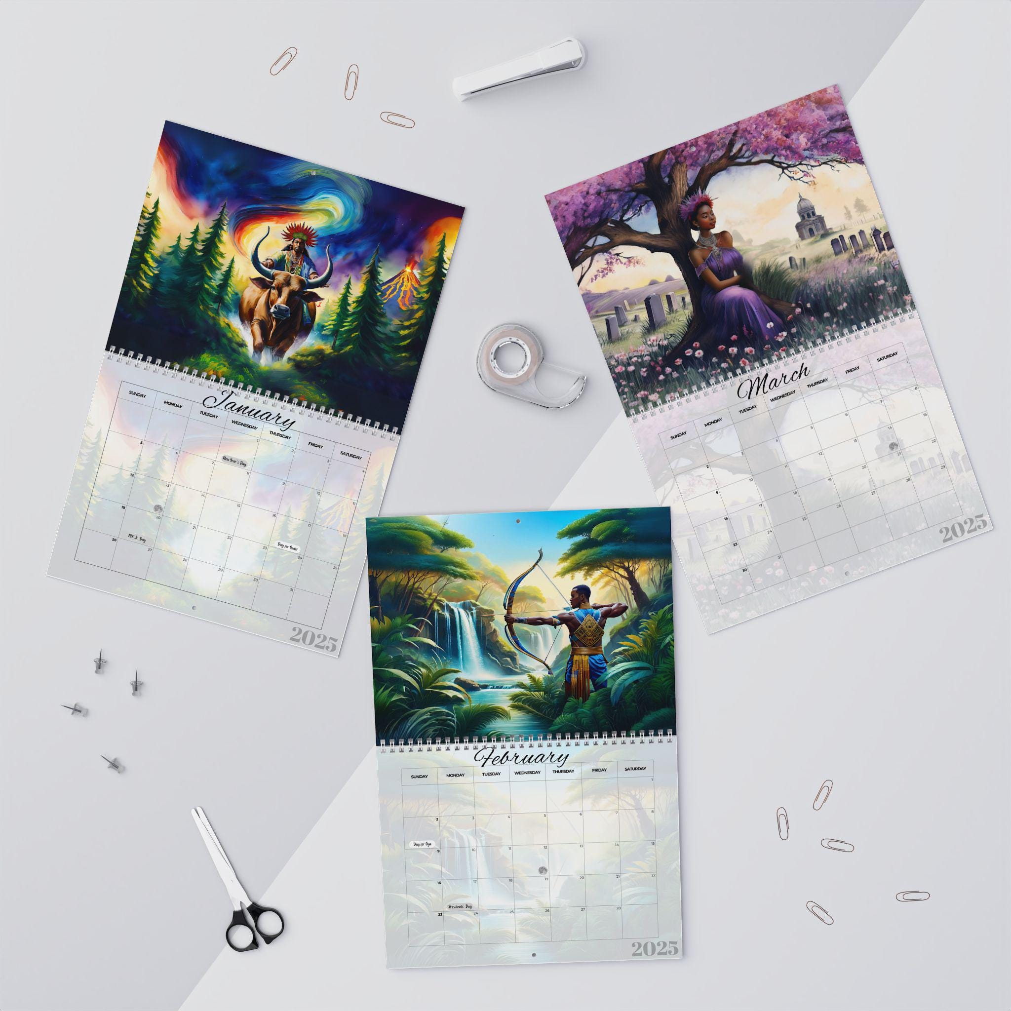 Orisha Calendar Wall Calendar english, Yoruba Deities, Yoruba Holidays ...