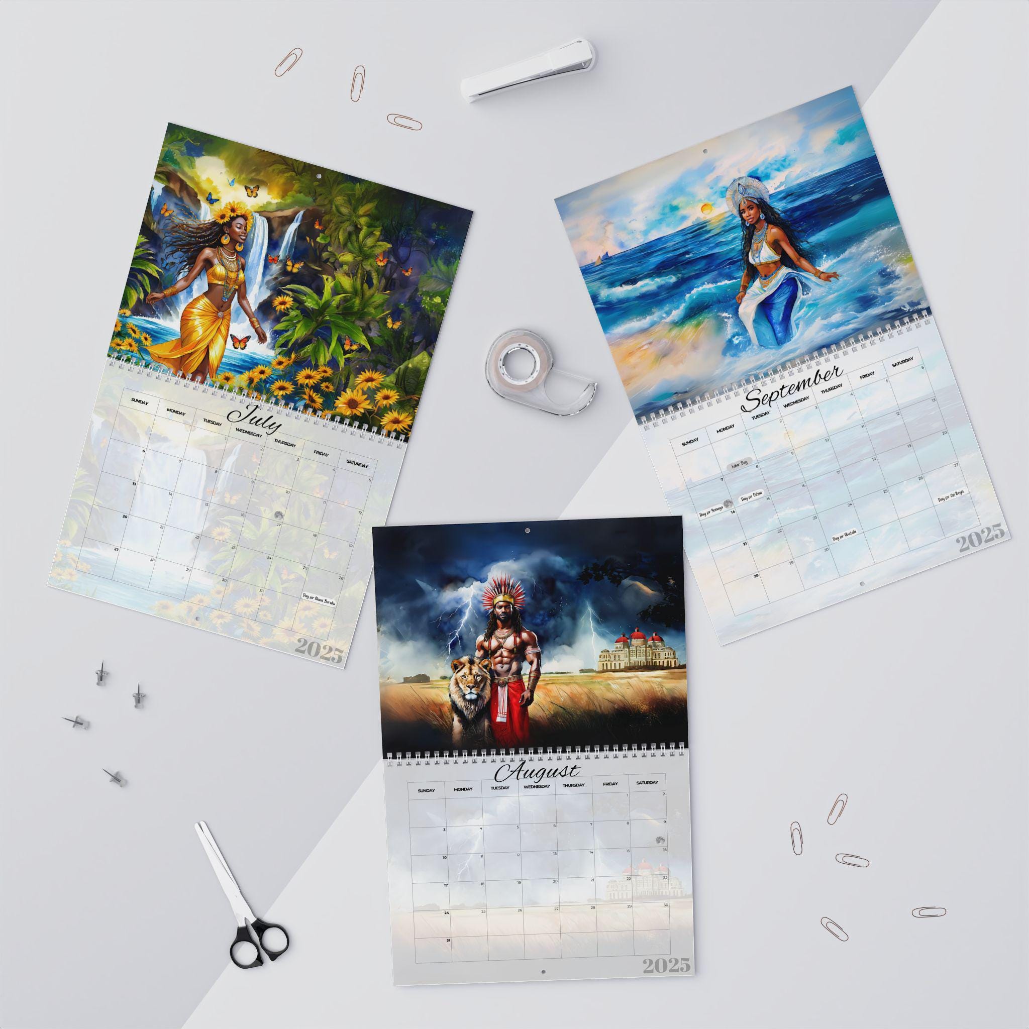 Orisha Calendar Wall Calendar english, Yoruba Deities, Yoruba Holidays ...