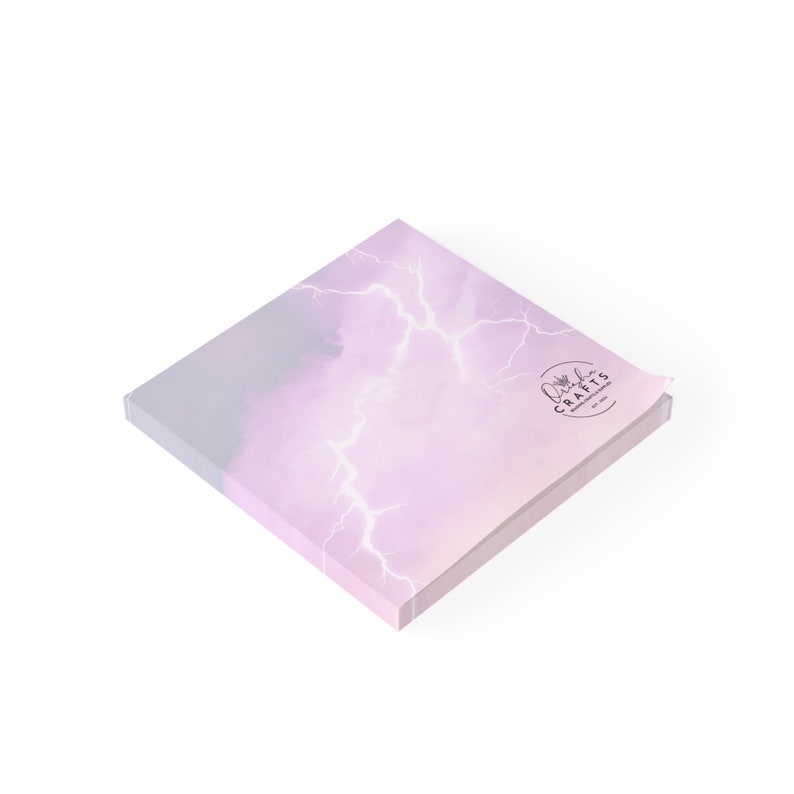 Purple Lightning Post-it Note Pads, Sticky Notes, Santeria, Oya, - Etsy
