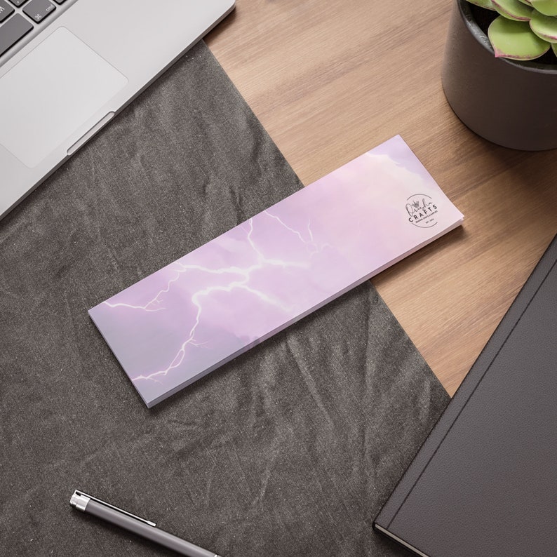 Purple Lightning Post-it Note Pads, Sticky Notes, Santeria, Oya, - Etsy