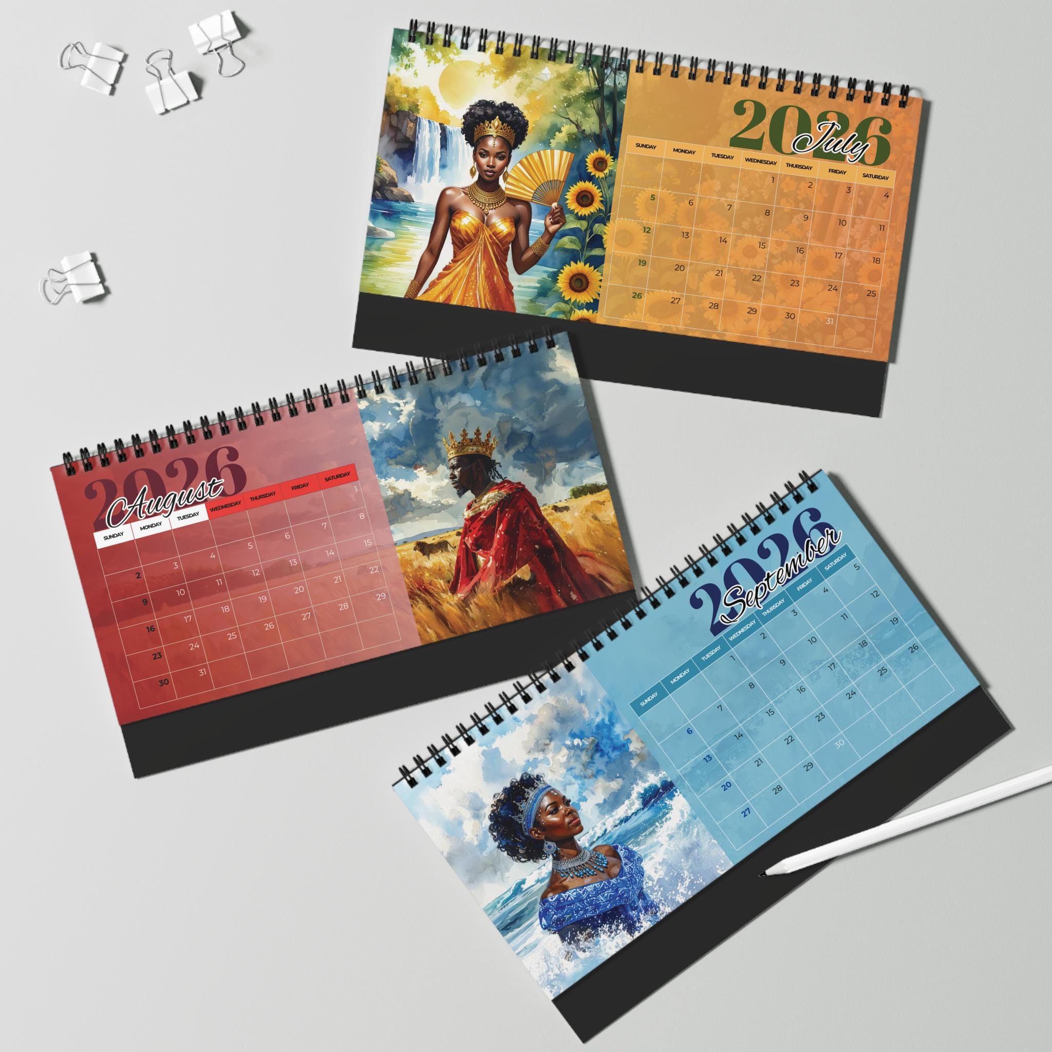 2026 African Orishas Desktop Calendar: Planner, Home Decor - Etsy
