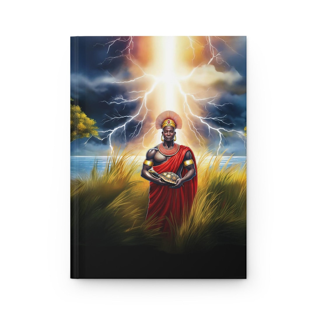 Chango Hardcover Journal: African Deity Art, Santeria Spiritual Diary ...