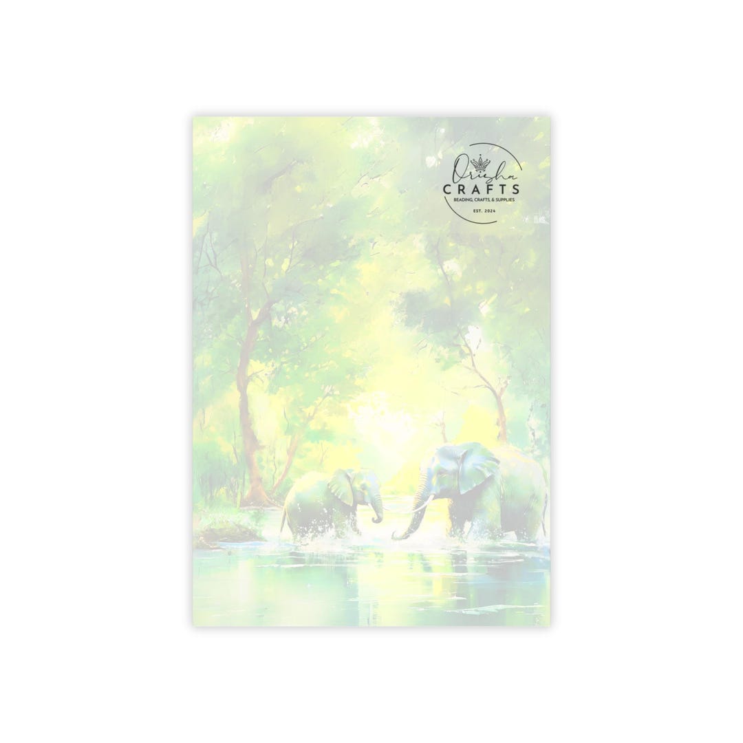 Elephants Post-it Note Pads, African, Forest, Sticky Notes, Santeria ...