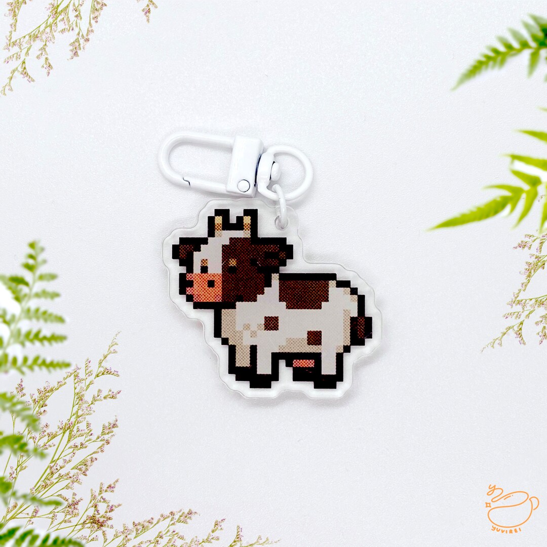 Stardew Valley Farm Animals COW Keychain Fanmerch (instocks/preorder ...