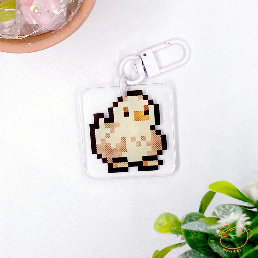 SALE Stardew Valley Farm Animals Square DUCK Keychain Fanmerch ...
