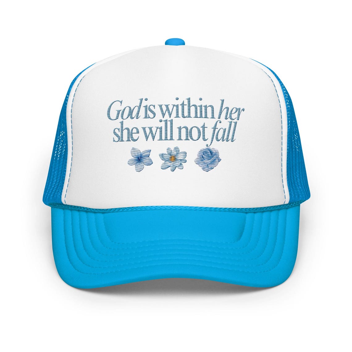 Christian Trucker Hat for Women Faith-based Cap Jesus Lover Religious ...