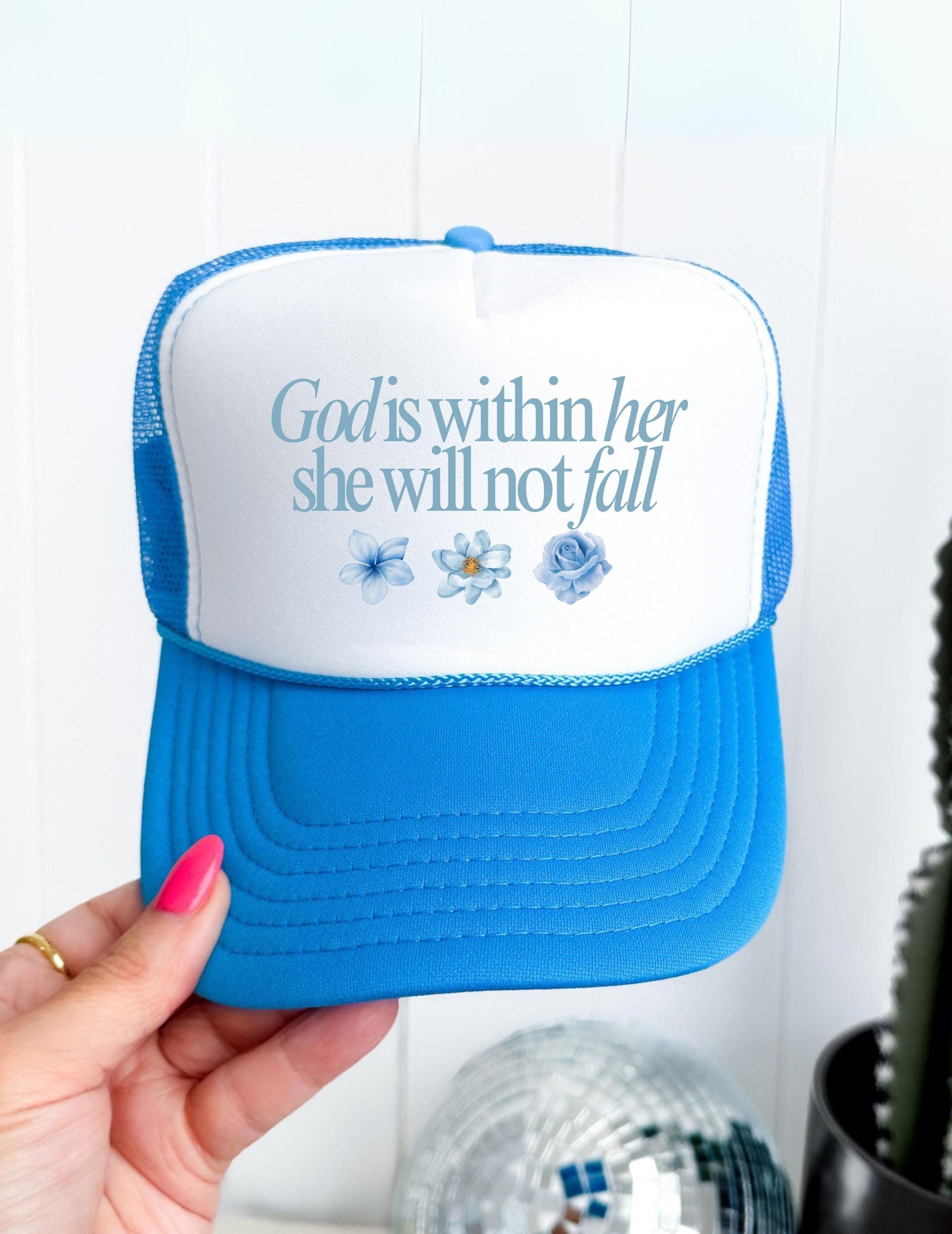 Christian Trucker Hat for Women Faith-based Cap Jesus Lover Religious ...