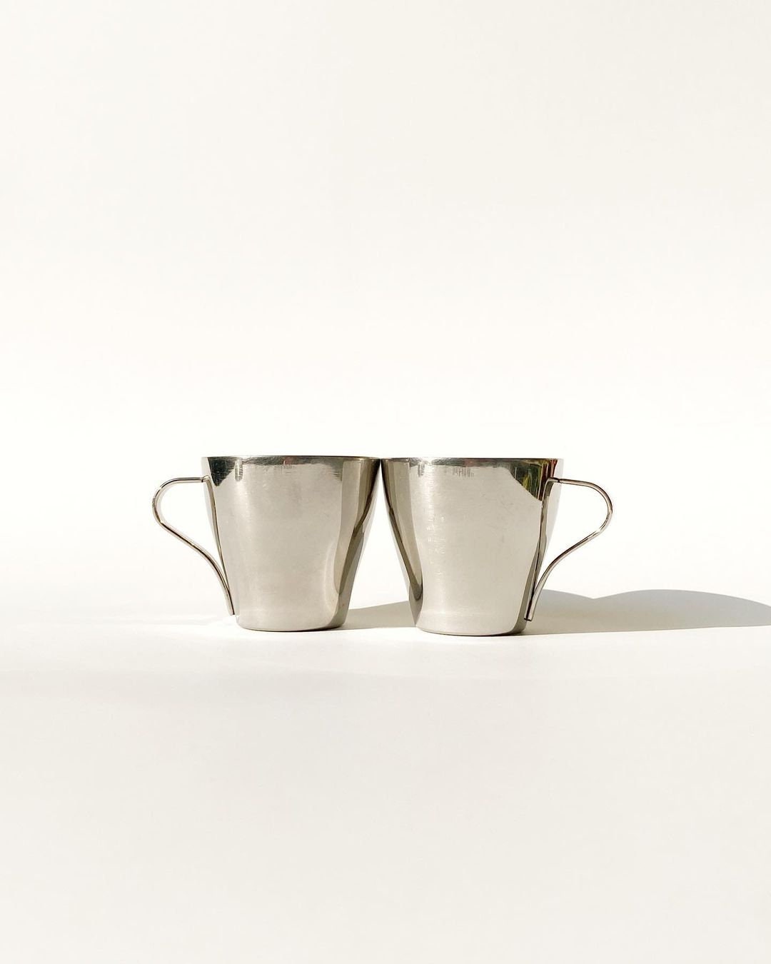 2 Breville Cafe Roma Stainless Steel Insulated Espresso Cups Mugs - Etsy