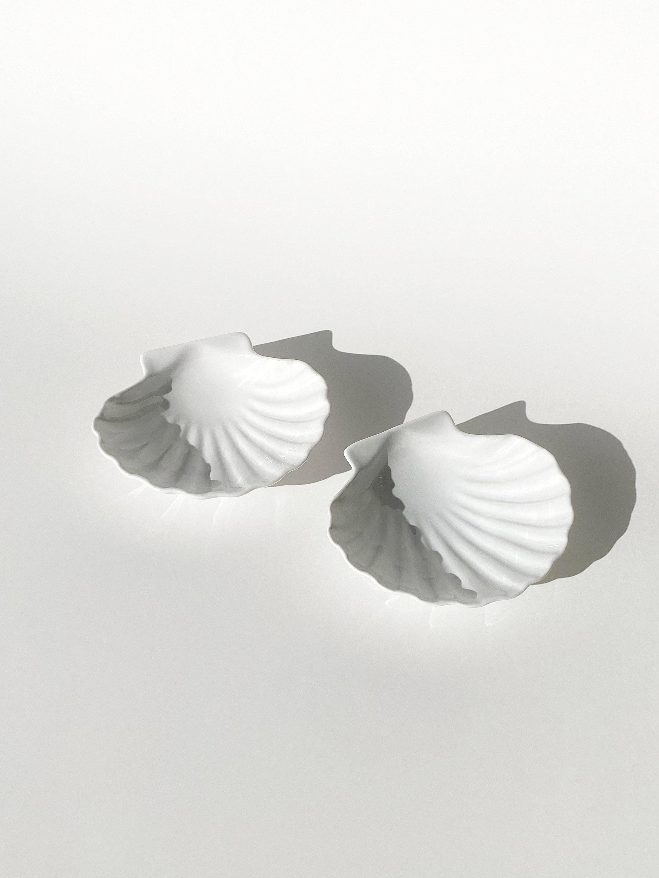1970 French Production of Revol La Porcelain Stamped Seashell 2-piece ...