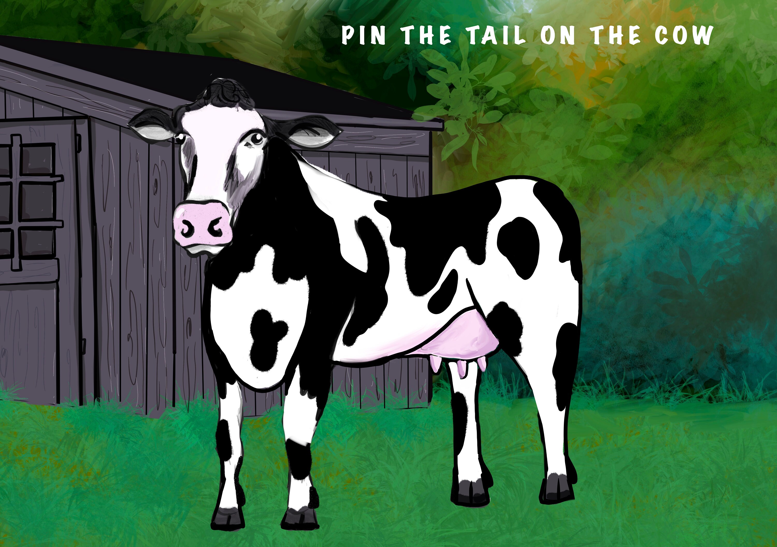 Pin the Tail on the Cow Party Game Printable Download Template - Etsy ...