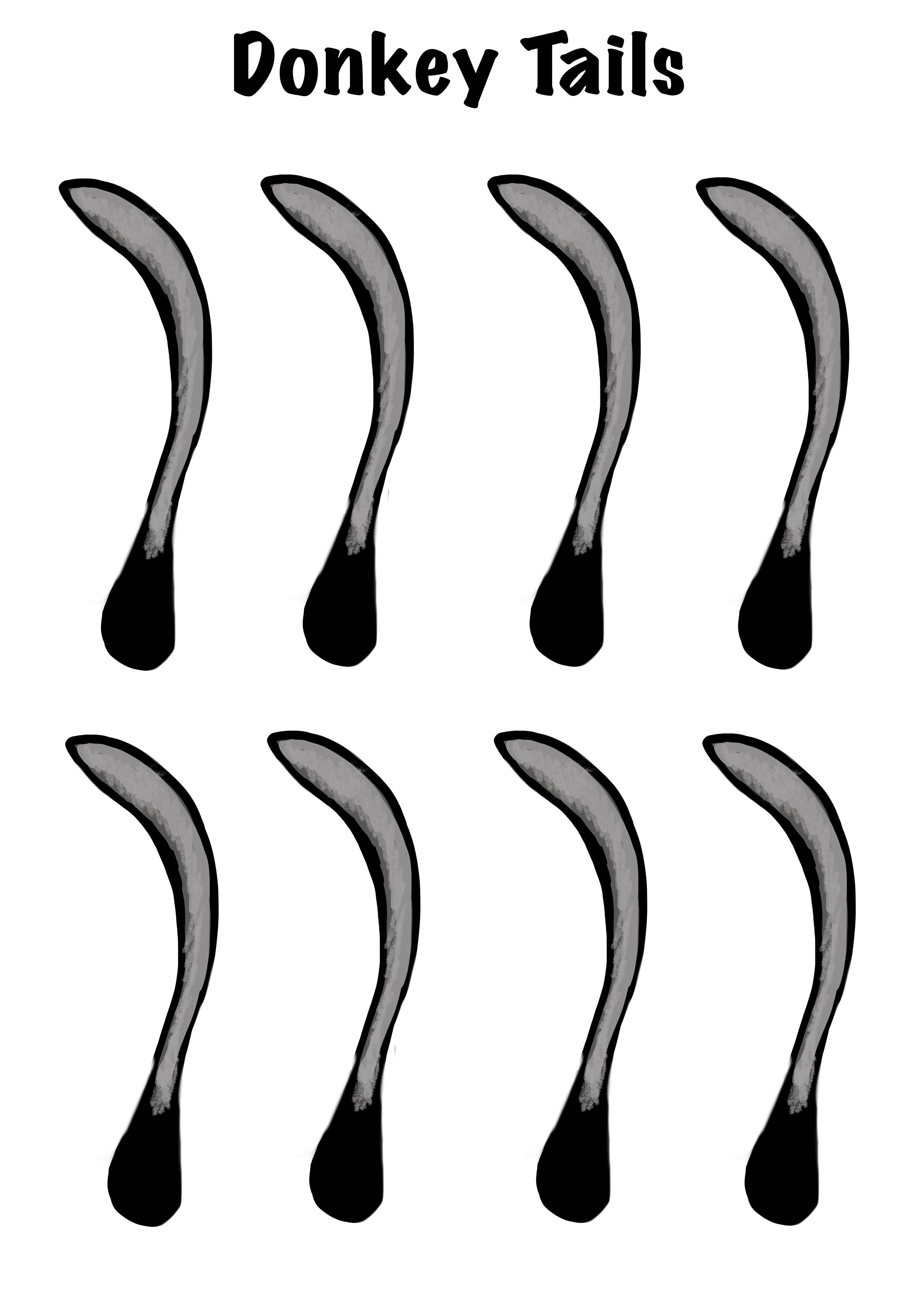 Pin the Tail on the Donkey Party Game Printable Download Template - Etsy