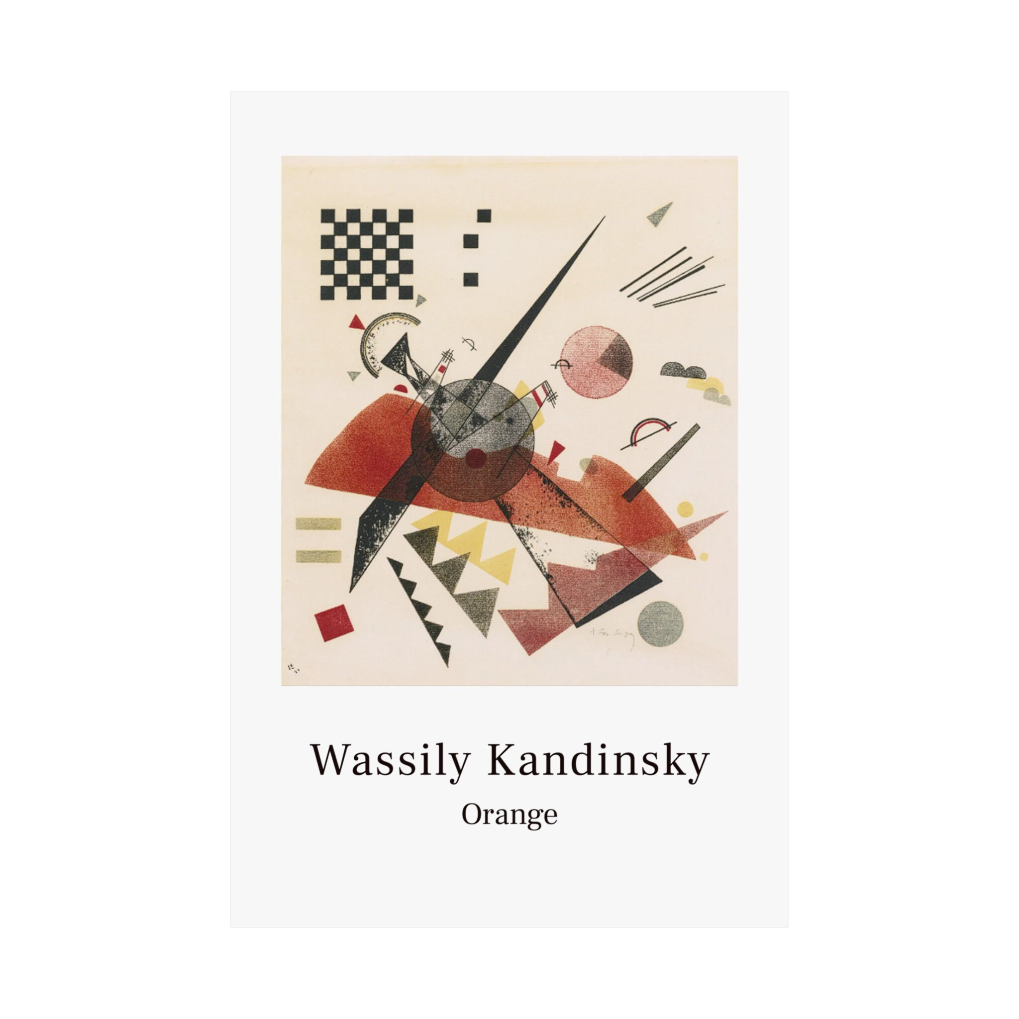 Kandinsky Orange Matte Vertical Posters Various Sizes - Etsy