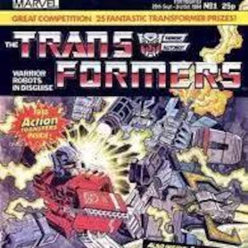343 Comics! Transformers UK Marvel .CBR Format Instant Download Read ...