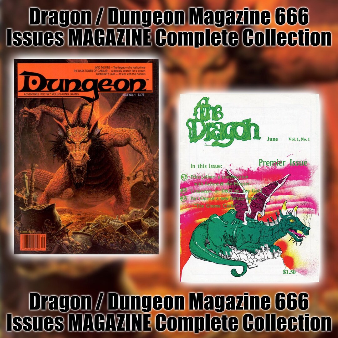 666 Issues Dragon / Dungeon Magazine Complete Collection + Bonus PDF ...