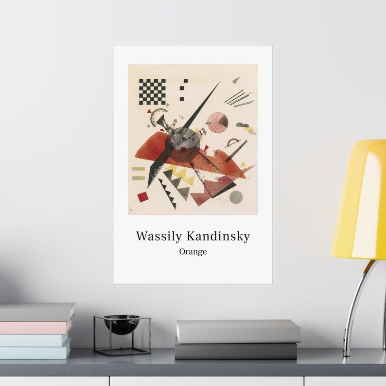 Kandinsky Orange Matte Vertical Posters Various Sizes - Etsy