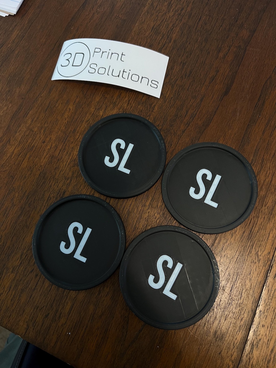 Coasters, (pack of 4) Custom Coasters, Company Logo Coasters, 3d ...
