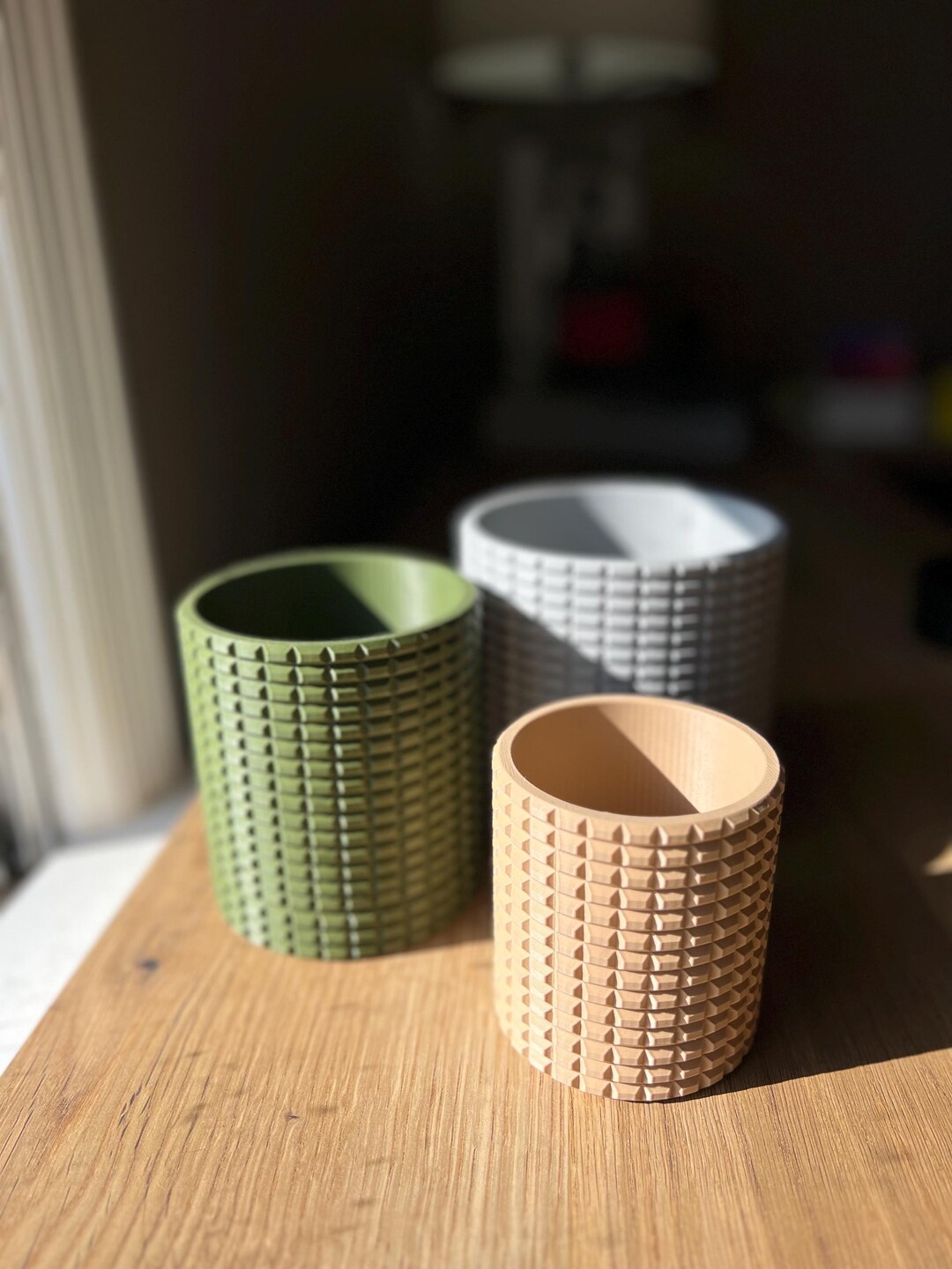 3 Pack Modern Pot Set, Planters, Modern Style Flower Pot - Etsy