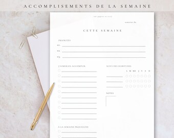 Daily to Do List French Daily Checklist Printable Routine Checklist ...