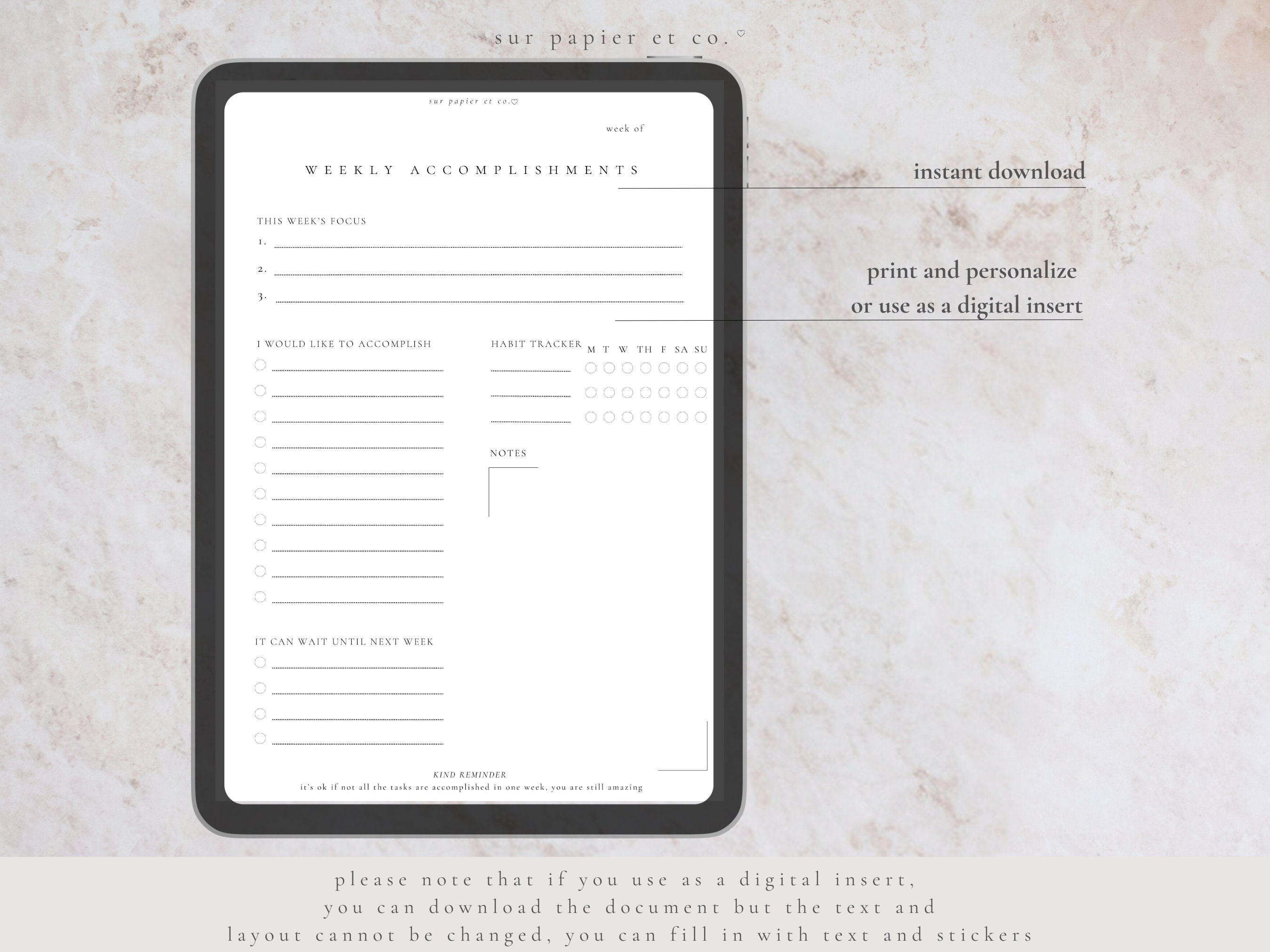 Weekly to Do List Printable Checklist for Weekly Routine Planner ...
