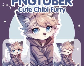 Cute Chibi Male Pngtuber Model | Kawaii Chibi Boy Guy Avatar | Ready ...