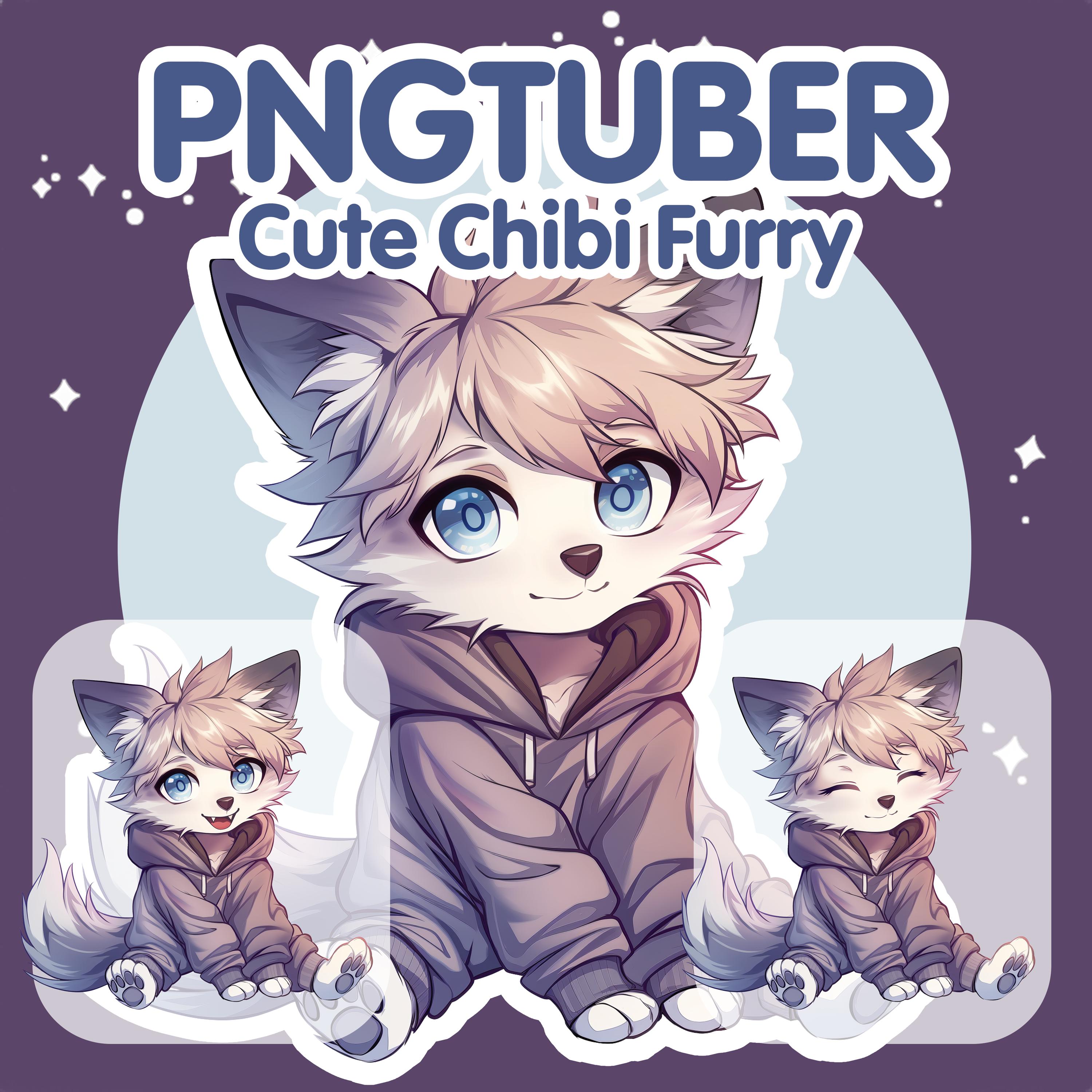 Chibi Furry Wolf Dog Pngtuber Model | Kawaii Furry Avatar | Ready for Twitch | Streamlabs ...