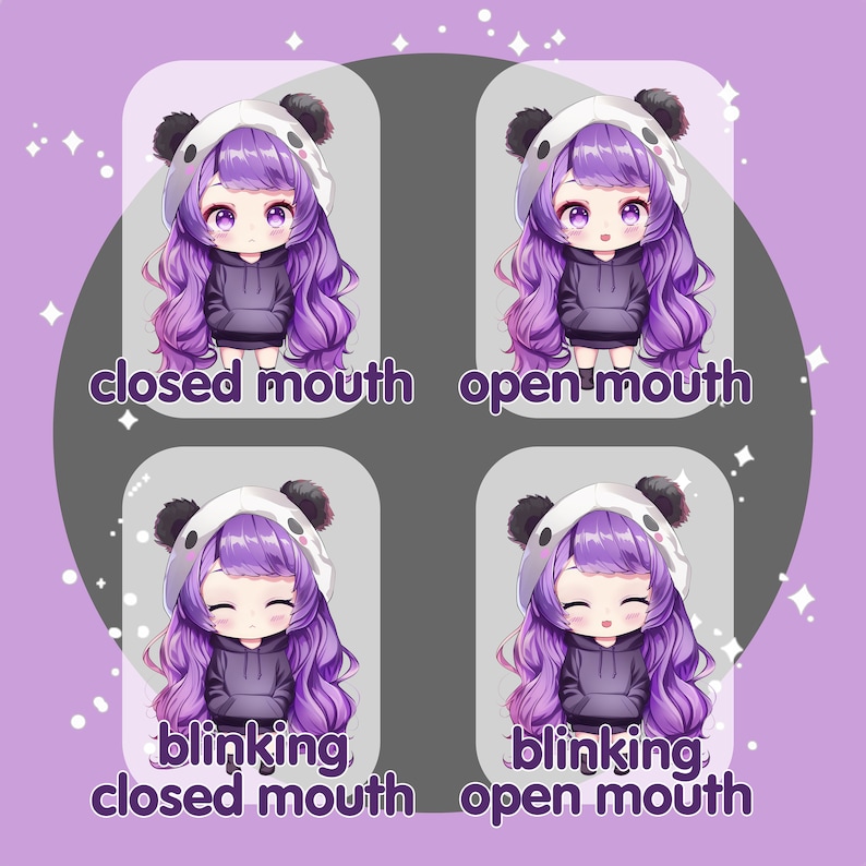 Cute Girl Pngtuber Model | Kawaii Chibi Avatar | Ready for Twitch ...