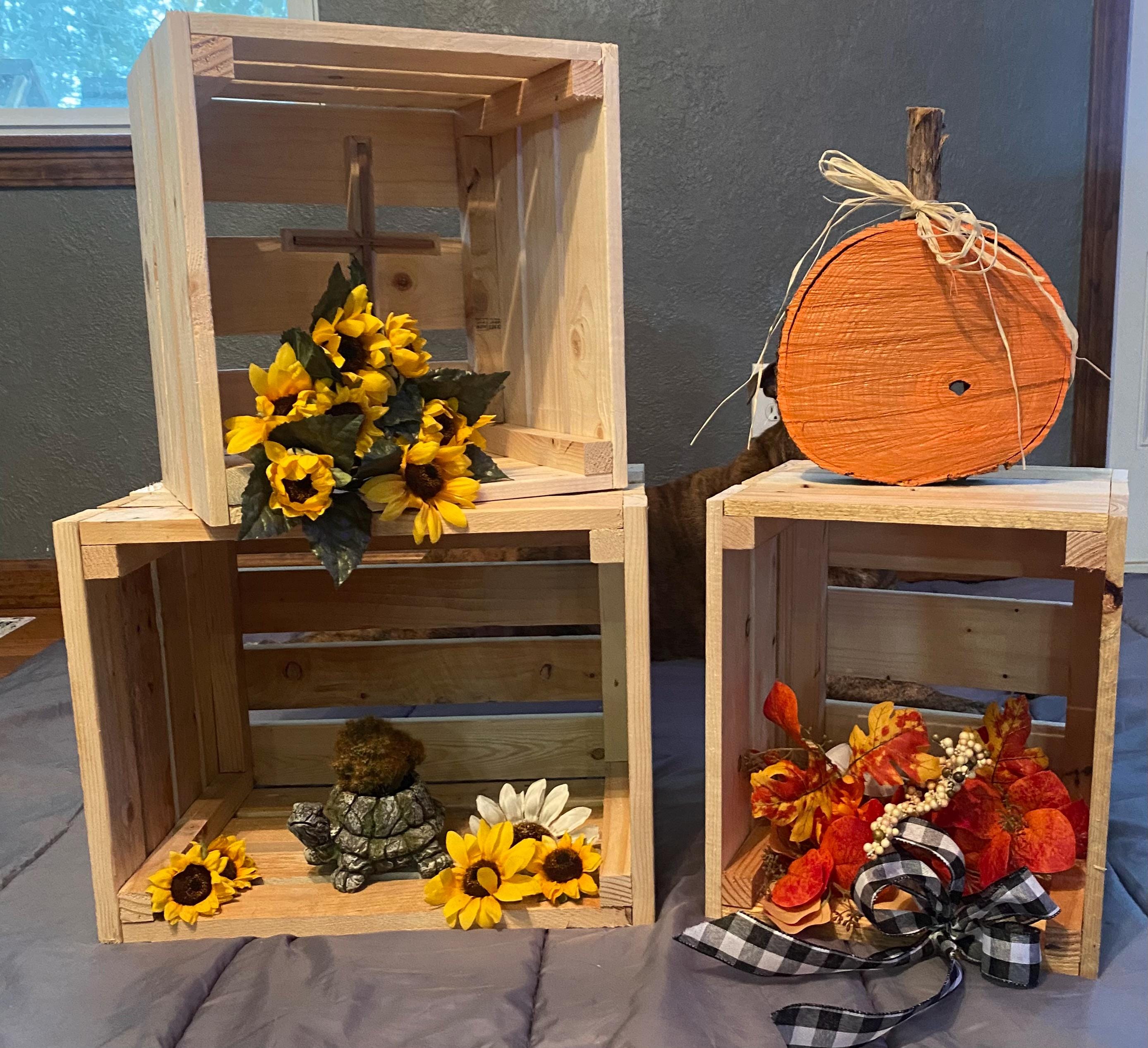 Decorative Crates, Wooden Crates, Heavy Duty Raw Wooden Crates - Etsy