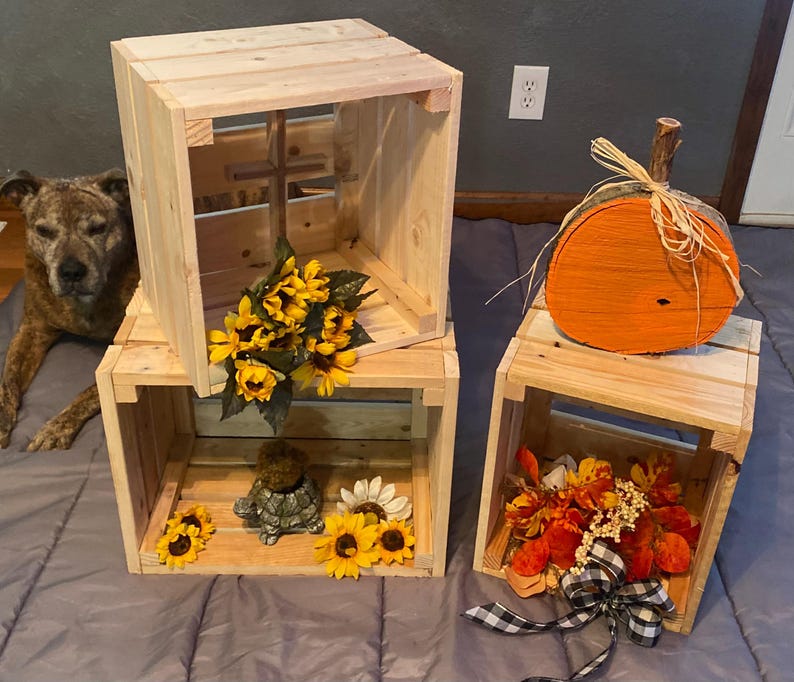 Decorative Crates, Wooden Crates, Heavy Duty Raw Wooden Crates - Etsy