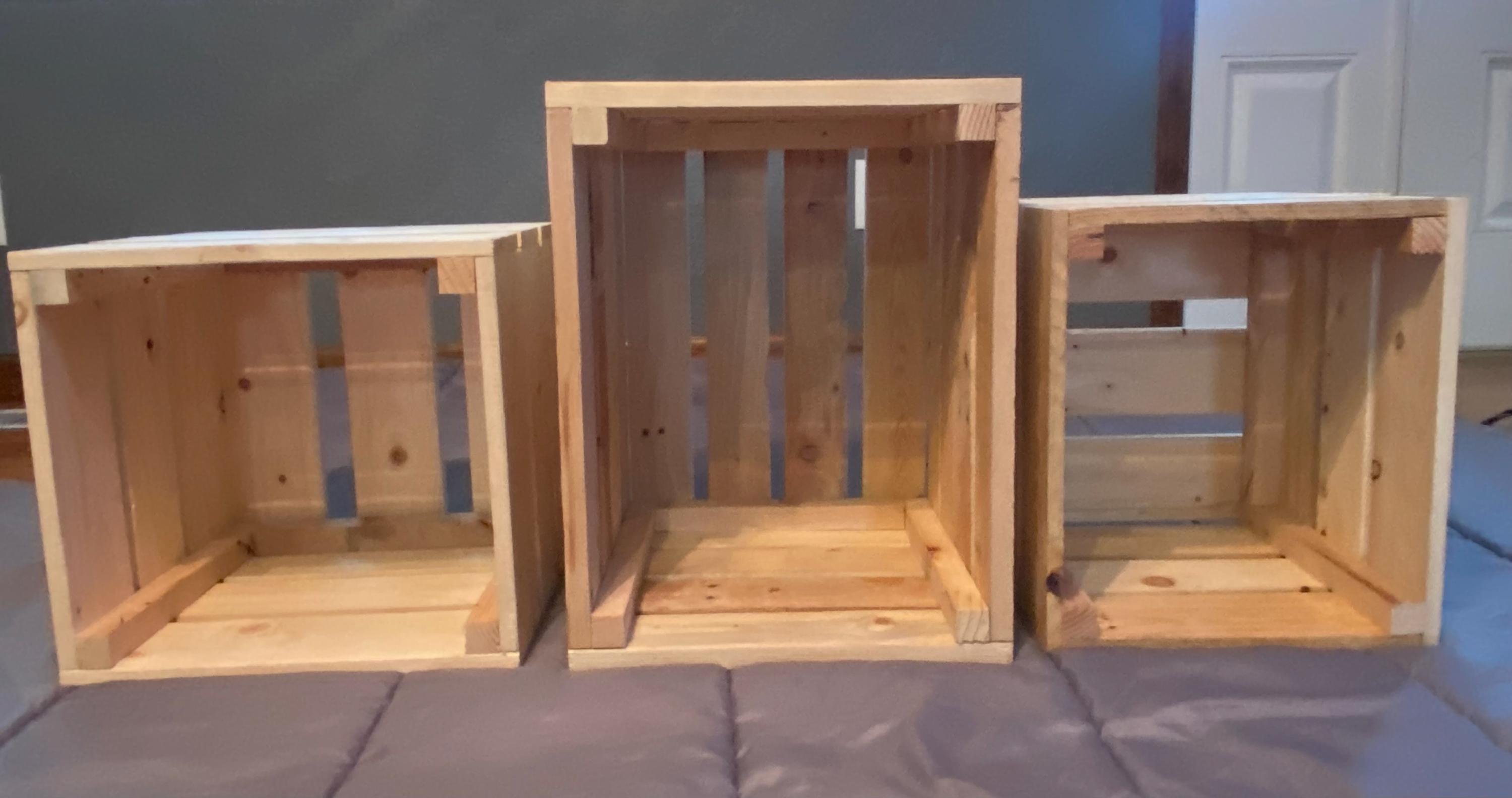 Decorative Crates, Wooden Crates, Heavy Duty Raw Wooden Crates - Etsy