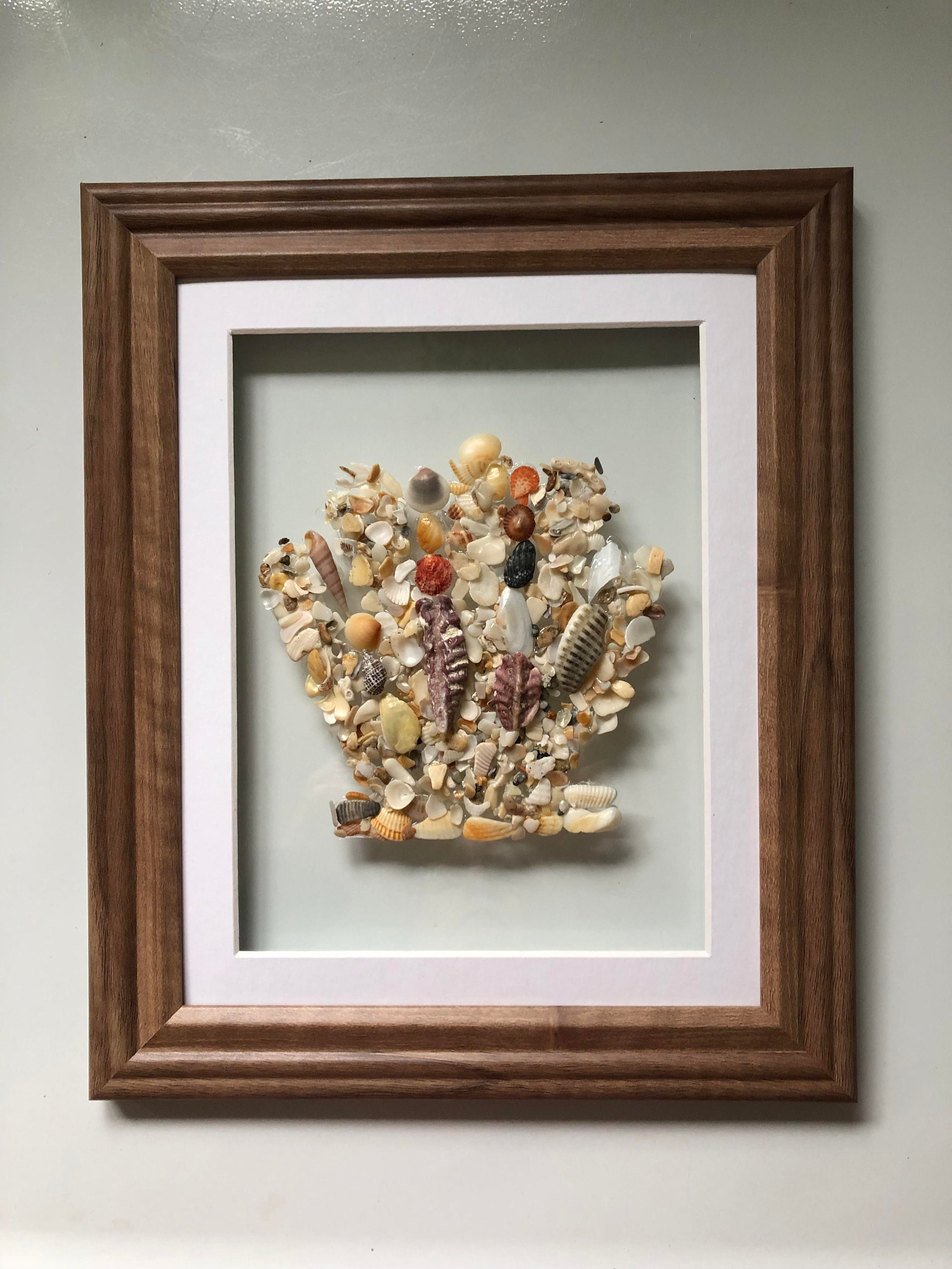 Custom Made Seashell Art - Beach Decor, Baby Shower, Initials, Table ...