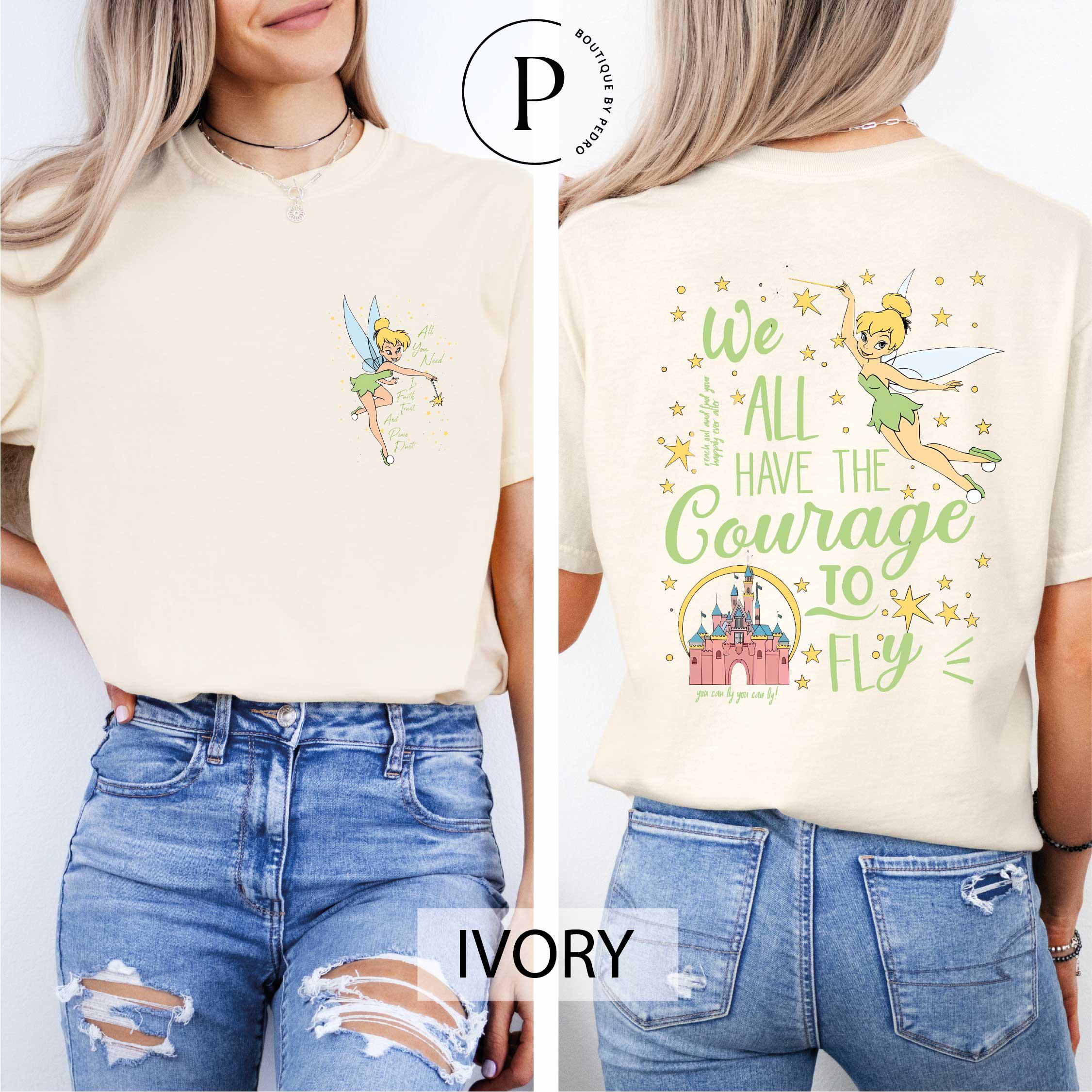Disney Peter Pan Tinker Bell Two Sided T-shirt, All You Need is Faith ...