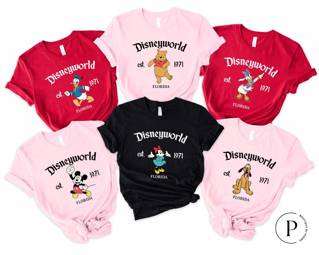 Disney All Characters Shirt, Disney Character Shirts, Mickey / Minnie ...