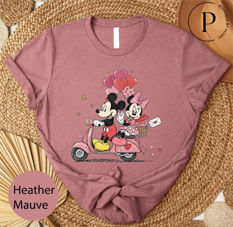 Comfort Colors Disney Mickey & Minnie Valentine T-shirt, Valentine on ...