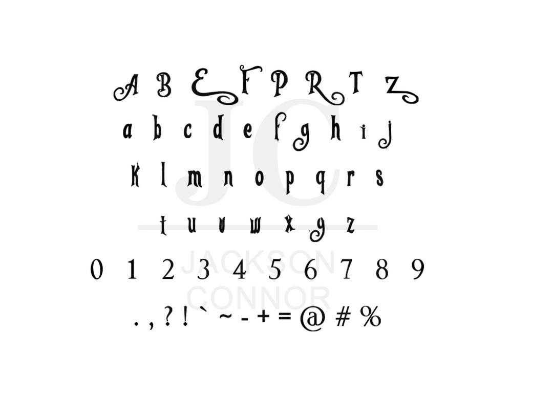 Tangled Font SVG Cut File TTF File for Cricut Design Space Cutting ...