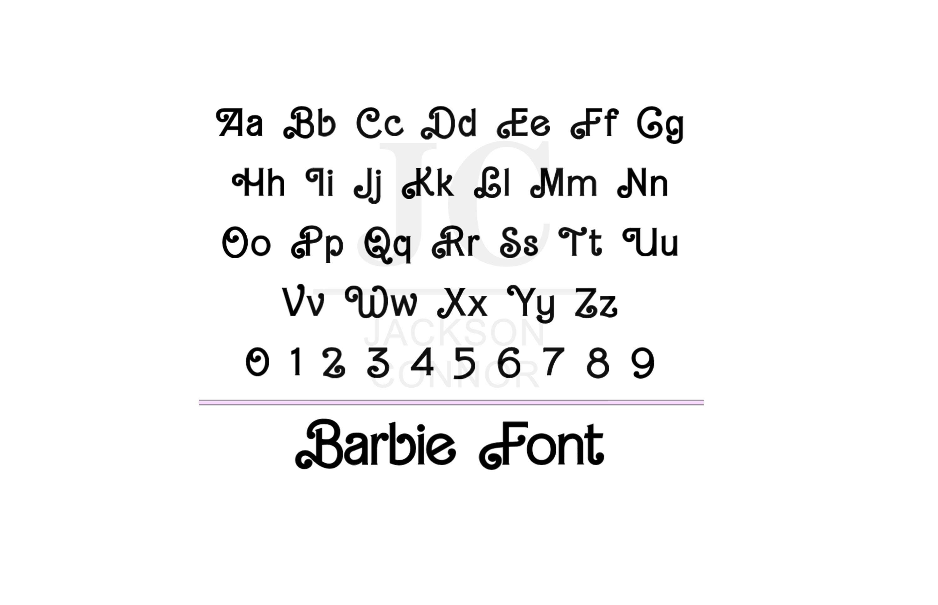 Barbie Font SVG Cut File OTF File for Cricut Design Space Cutting Retro ... Barbie Font SVG Cut File OTF File for Cricut Design Space Cutting Retro ...