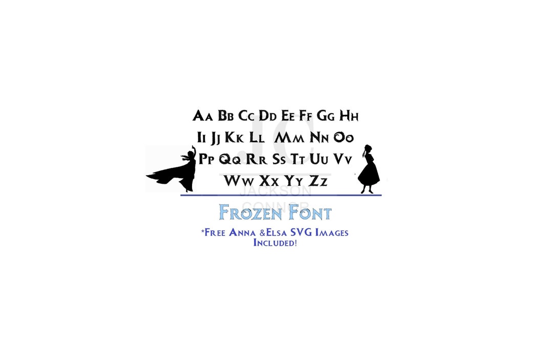 Frozen Font SVG Cut File OTF File for Cricut Design Space Cutting Fun ...