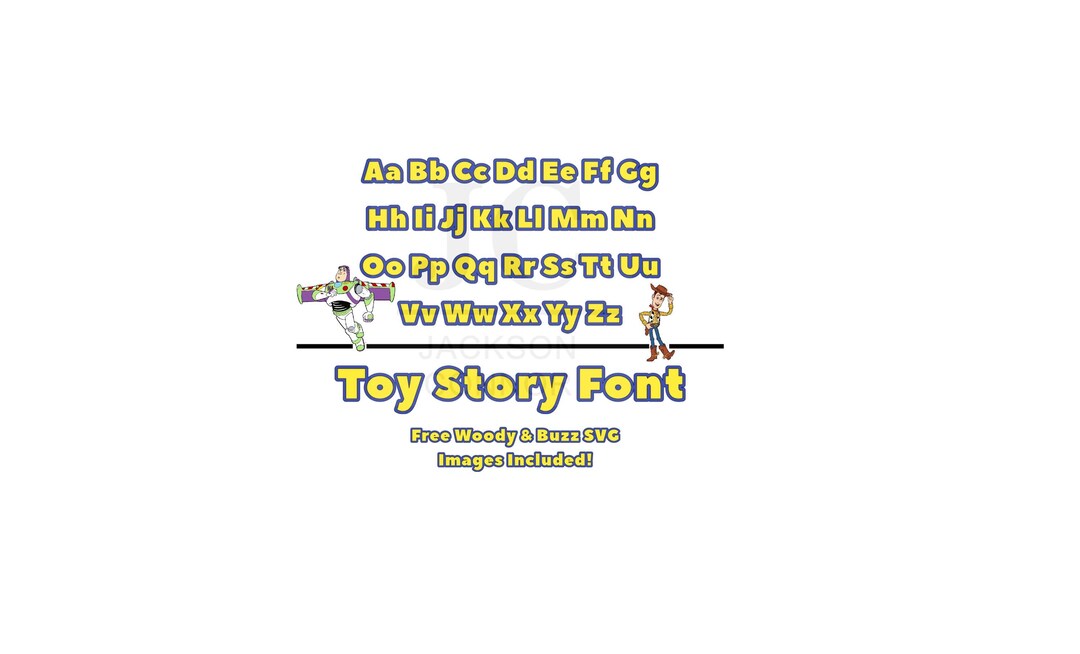 Toy Story Font SVG Cut File OTF File for Cricut Design Space Cutting ...