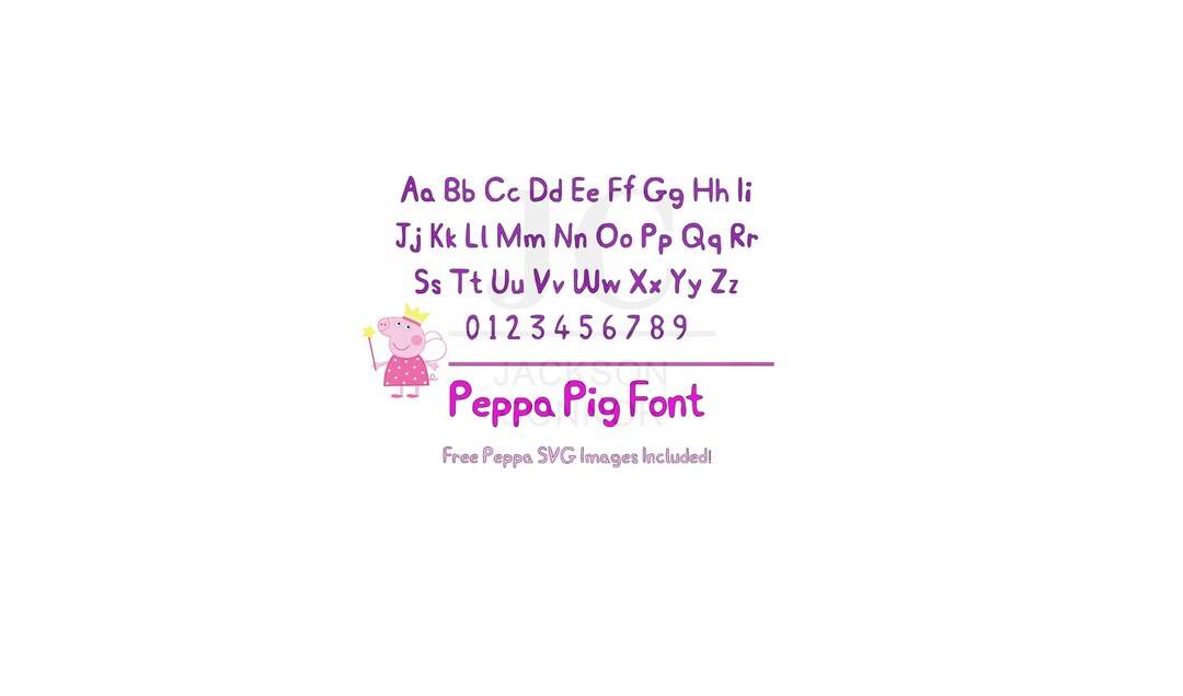 Pig Font SVG Cut File OTF File for Cricut Design Space Cutting Cartoon ...