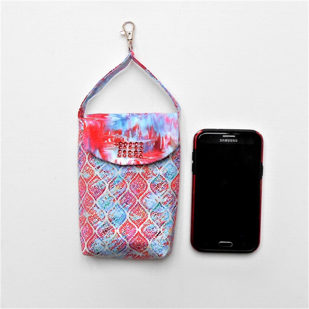 Cell Phone Pouch With Strap and Lobster Clasp to Hook on Belt Loop or ...
