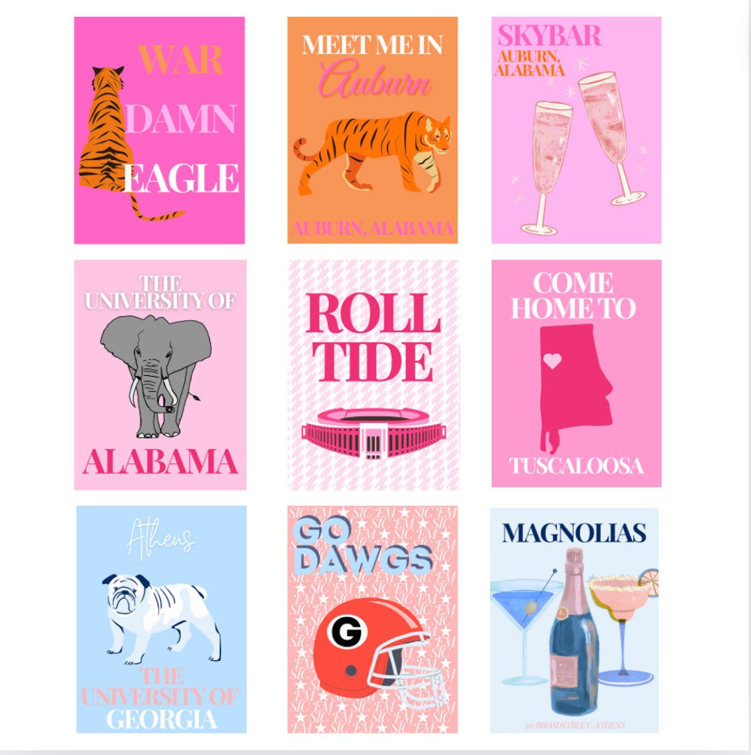 Custom College Dorm Prints for Any University - Etsy